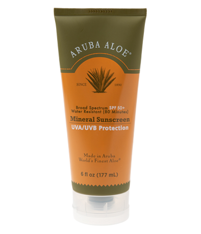 Aruba Aloe Sunscreen Water Resistant SPF50+ | Royal Aruba Aloe